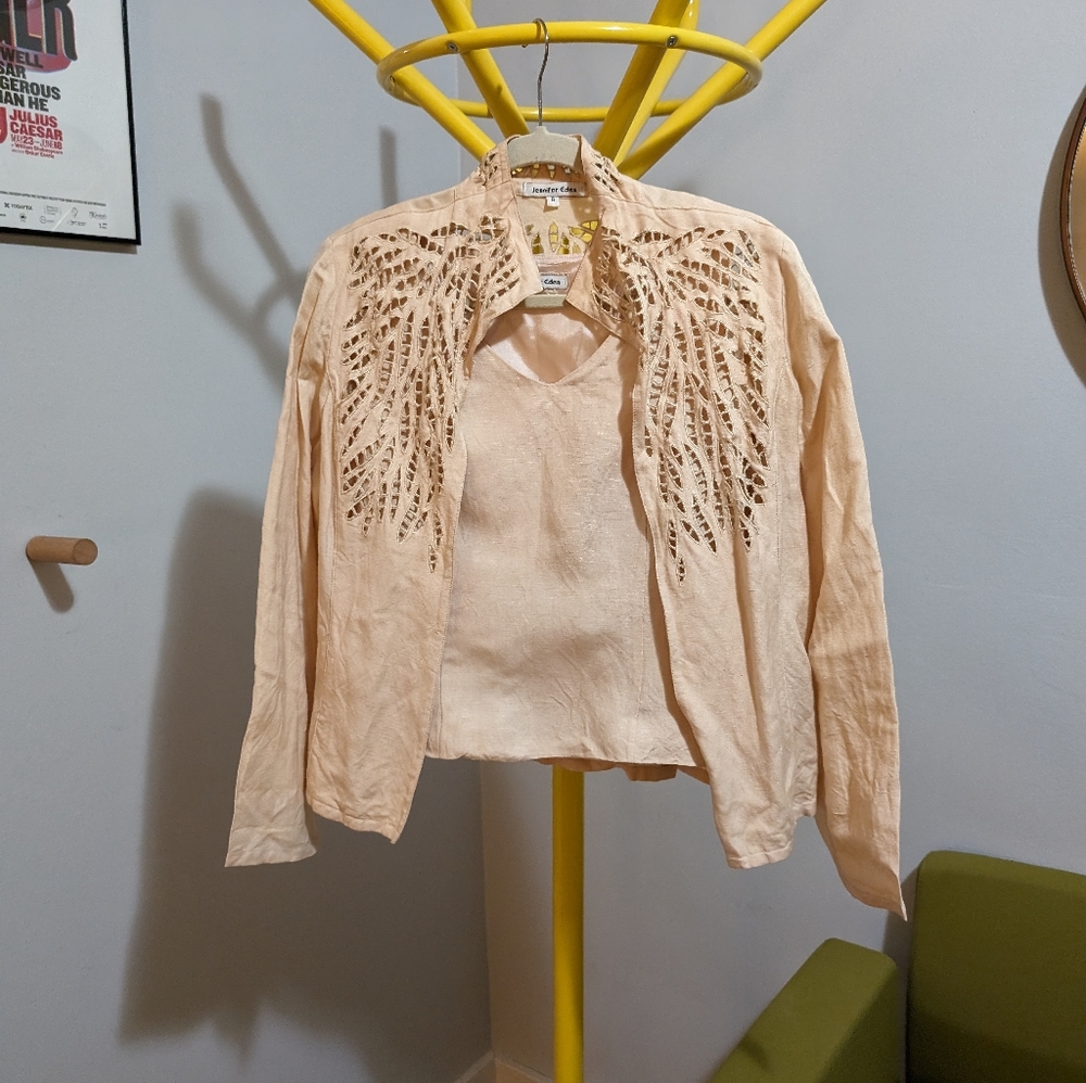 Vintage Jennifer Eden Tank And Jacket Set - Gem